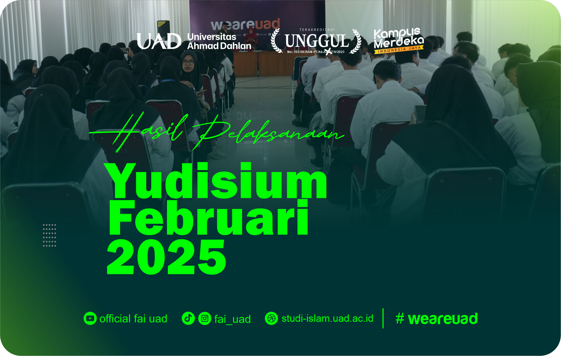 Hasil Yudisium Fakultas Agama Islam Periode Februari 2025 - Fakultas ...